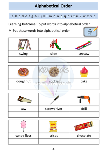 Functional Skills English - Entry Level 3 - Alphabetical Order Workbook ...