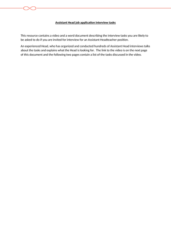 Assistant Head job application: personal statement and interview prep ...