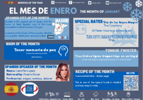 Cultural Calendar - Spanish | Teaching Resources