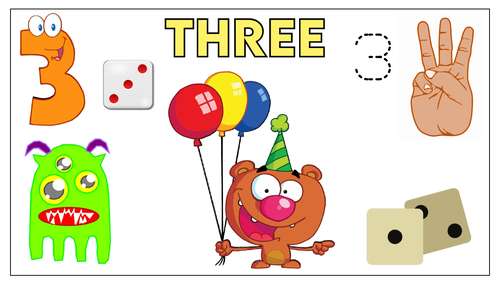 All about number THREE worksheets | Teaching Resources
