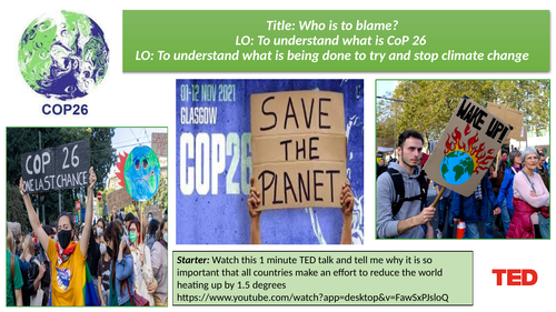 CoP 26 and the Paris Agreement | Teaching Resources