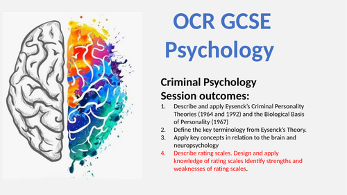 Eysenck's theory of criminal personality - OCR GCSE Psychology ...