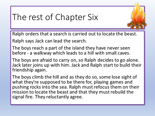Lord of the Flies Chapter 7 | Teaching Resources