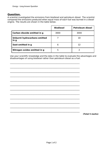 Aqa Gcse Science Physics Revision 9 1 Teaching Resources