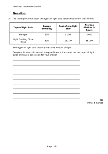 AQA GCSE Science Physics Revision 9-1 | Teaching Resources