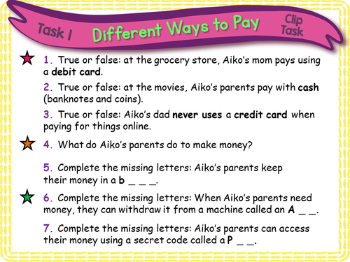 Different Ways to Pay - KS1 | Teaching Resources