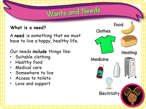 Wants and Needs - KS1 | Teaching Resources