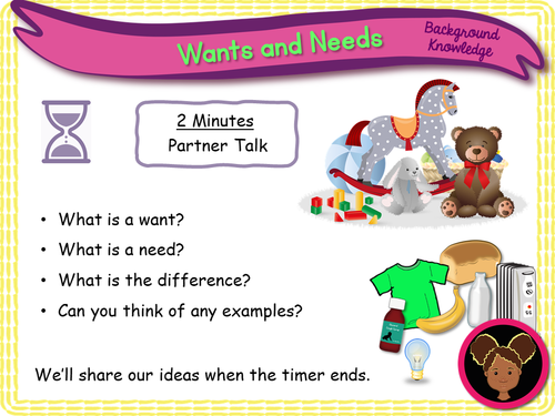 Wants and Needs - KS1 | Teaching Resources