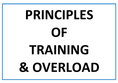 Principles of Training & Overload GCSE A-Level PE Display posters ...