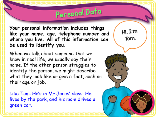 Personal data - KS1 | Teaching Resources