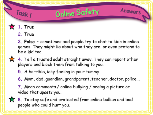 Internet Safety - KS1 | Teaching Resources