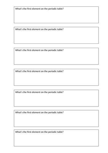 Chemistry game - Atomic structure & periodic table | Teaching Resources