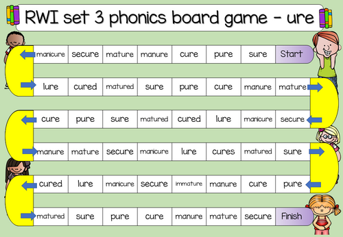 RWI: Read Write Inc Set 3 sounds fun & colourful phonics board games ...