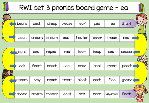 RWI: Read Write Inc Set 3 sounds fun & colourful phonics board games - decoding reading skills ...