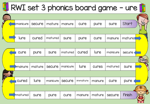 RWI: Read Write Inc Set 3 sounds fun & colourful phonics board games ...