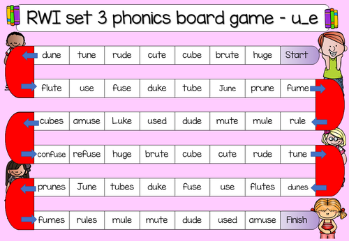 RWI: Read Write Inc Set 3 sounds fun & colourful phonics board games ...
