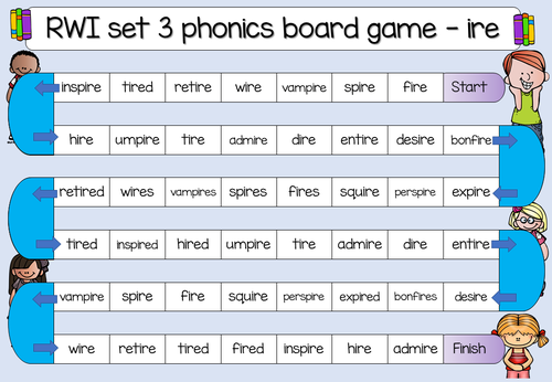 RWI: Read Write Inc Set 3 sounds fun & colourful phonics board games ...