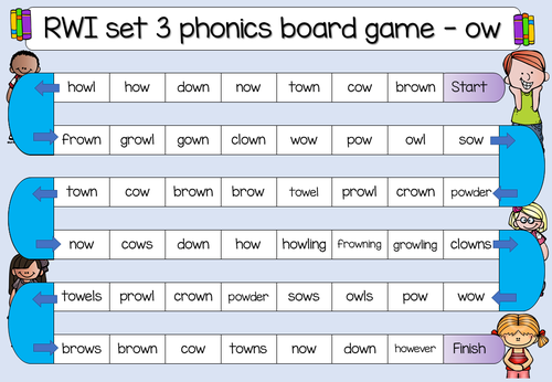 RWI: Read Write Inc Set 3 sounds fun & colourful phonics board games ...