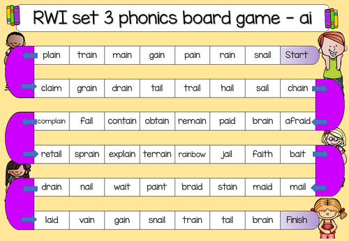 RWI: Read Write Inc Set 3 sounds fun & colourful phonics board games ...