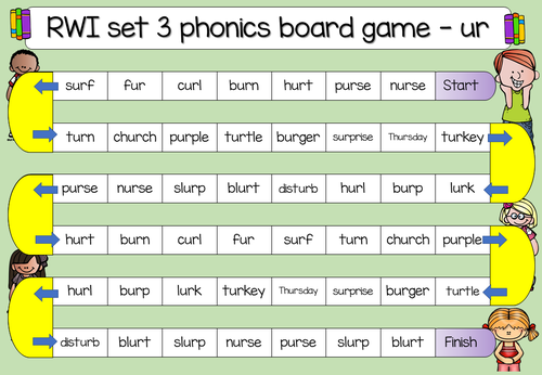 RWI: Read Write Inc Set 3 sounds fun & colourful phonics board games ...