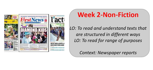One Week Whole Class Reading Lessons -Non Fiction | Teaching Resources