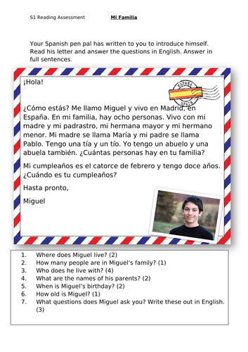 Mi Familia Reading | Teaching Resources