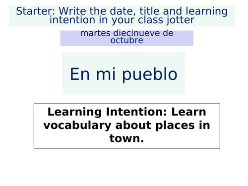 ¿Dónde vives? Spanish Unit of Work | Teaching Resources