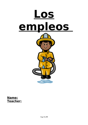 National 5 Spanish Employability - Unit of Work | Teaching Resources