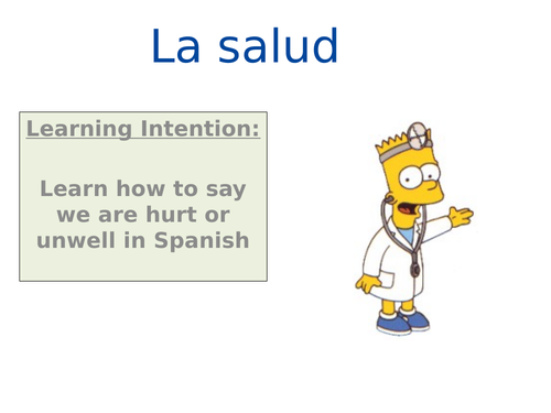 Illness and Advice Spanish | Teaching Resources