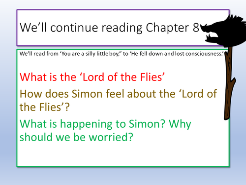 Lord of the Flies Chapter 8 and 9 | Teaching Resources