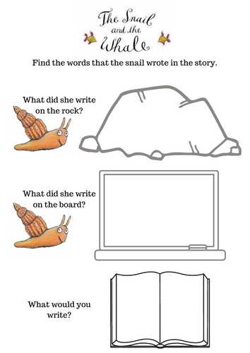 Julia Donaldson Literacy worksheets | Teaching Resources