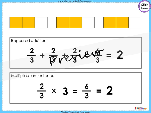 Multiplying Fractions and Mixed Numbers by Integers - Year 6 | Teaching ...
