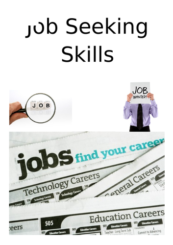Job seeking workbook including C.V | Teaching Resources