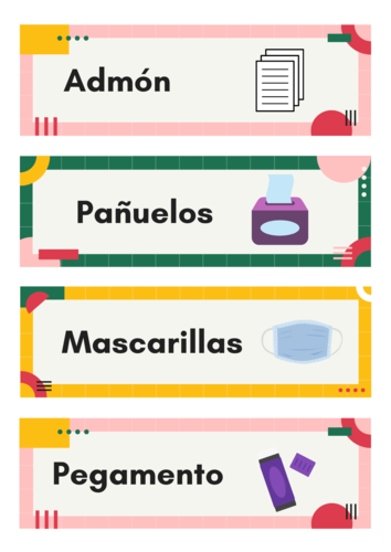 Spanish Tray Labels | Teaching Resources