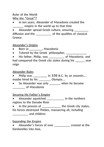 Alexander the Great | Teaching Resources