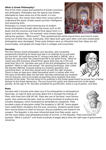 Ancient Greek philosophy | Teaching Resources