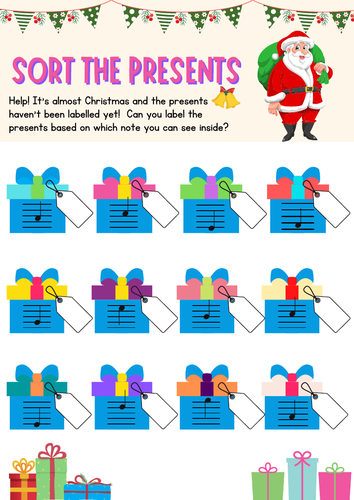 Sort The Presents - Christmas Worksheet | Teaching Resources