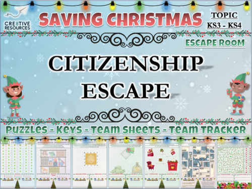 Christmas Citizenship Escape Room | Teaching Resources