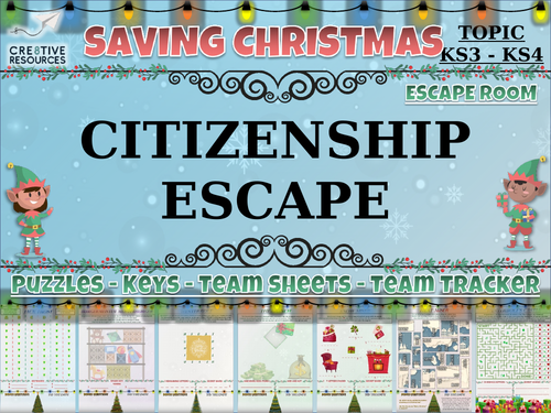 Christmas Citizenship Escape Room | Teaching Resources