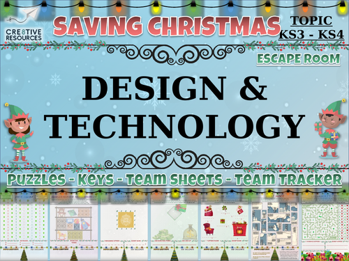 Christmas D&T Escape Room | Teaching Resources