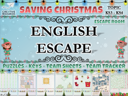 Christmas English Escape Room | Teaching Resources