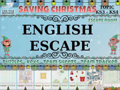 Christmas English Escape Room | Teaching Resources