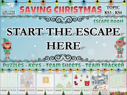 Christmas French MFL Escape Room | Teaching Resources