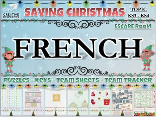 Christmas French MFL Escape Room | Teaching Resources