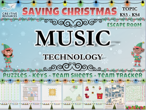 Christmas Music Escape Room | Teaching Resources