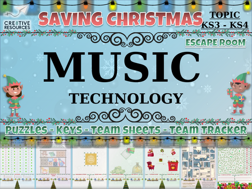 Christmas Music Escape Room | Teaching Resources