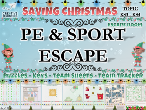 Christmas PE and Sport Escape Room | Teaching Resources