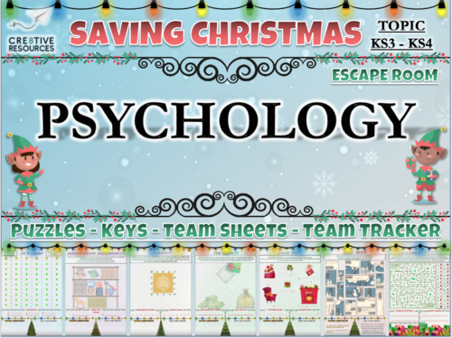 Christmas Psychology Escape Room | Teaching Resources