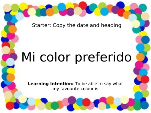 Los Colores - Spanish Colours | Teaching Resources