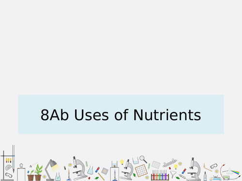 Exploring Science 8A – Food and Nutrition | Teaching Resources